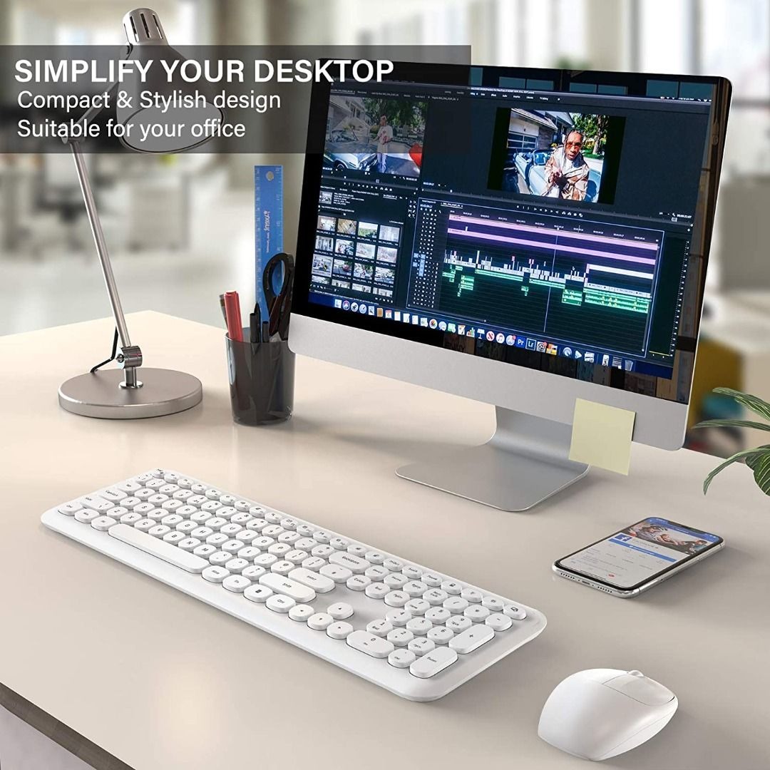 2 4g Usb Wireless Keyboard And Mouse Combo Computer Keyboard And Mice Set Uk Layout For Windows