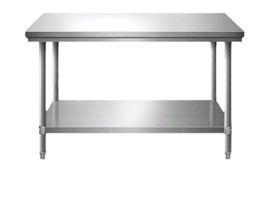 2 Tier Stainless Steel table, Furniture & Home Living, Furniture ...
