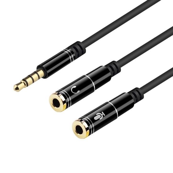 3.5mm audio jack splitter mic and audio, Audio, Portable Audio ...