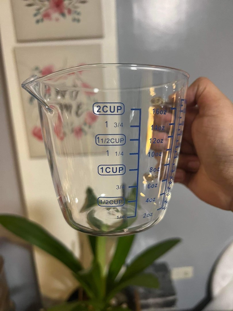 500ml Glass Measuring Cup for Liquid 250 pesos, Furniture & Home Living, Kitchenware & Tableware ...