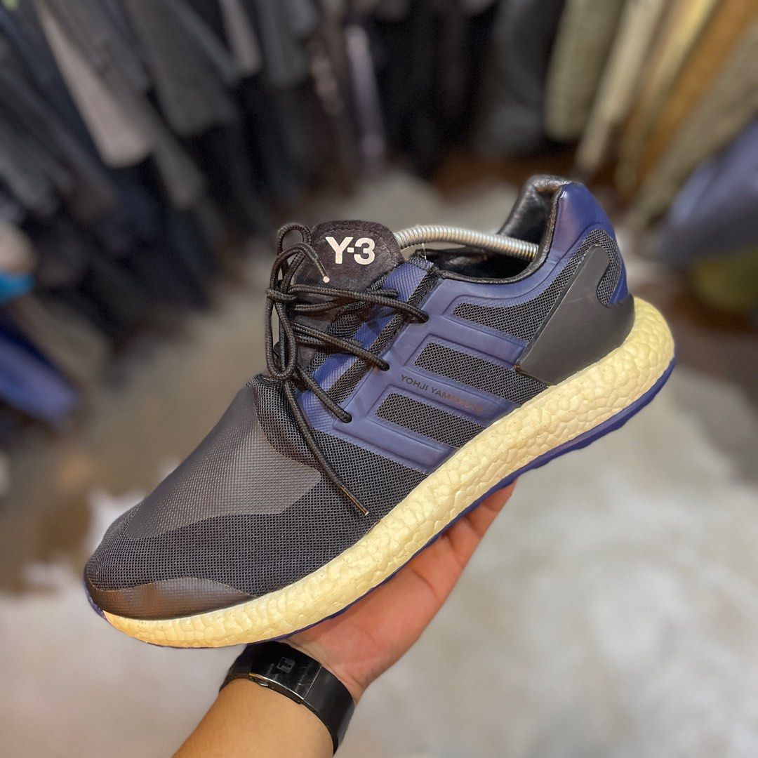 Adidas Y-3 Y3 Yohji Yamamoto Pureboost, Men's Fashion, Footwear, Sneakers on Carousell
