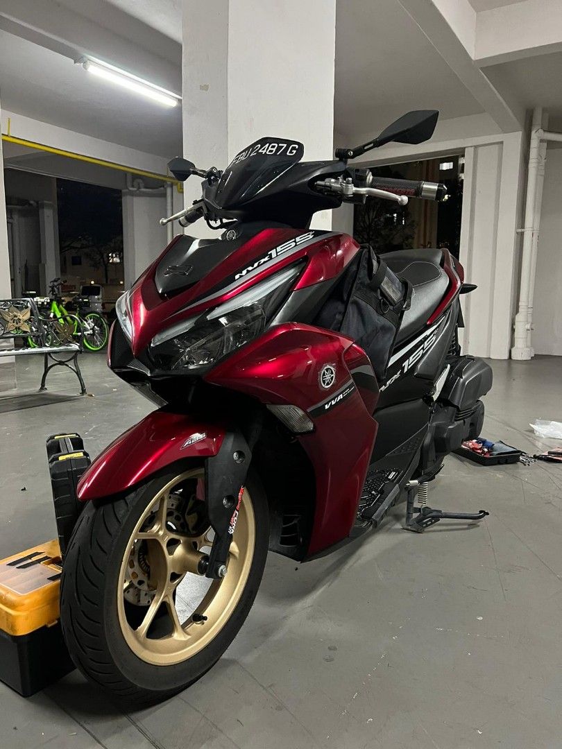 Aerox v2 coverset installation, Motorcycles, Motorcycle Apparel on ...