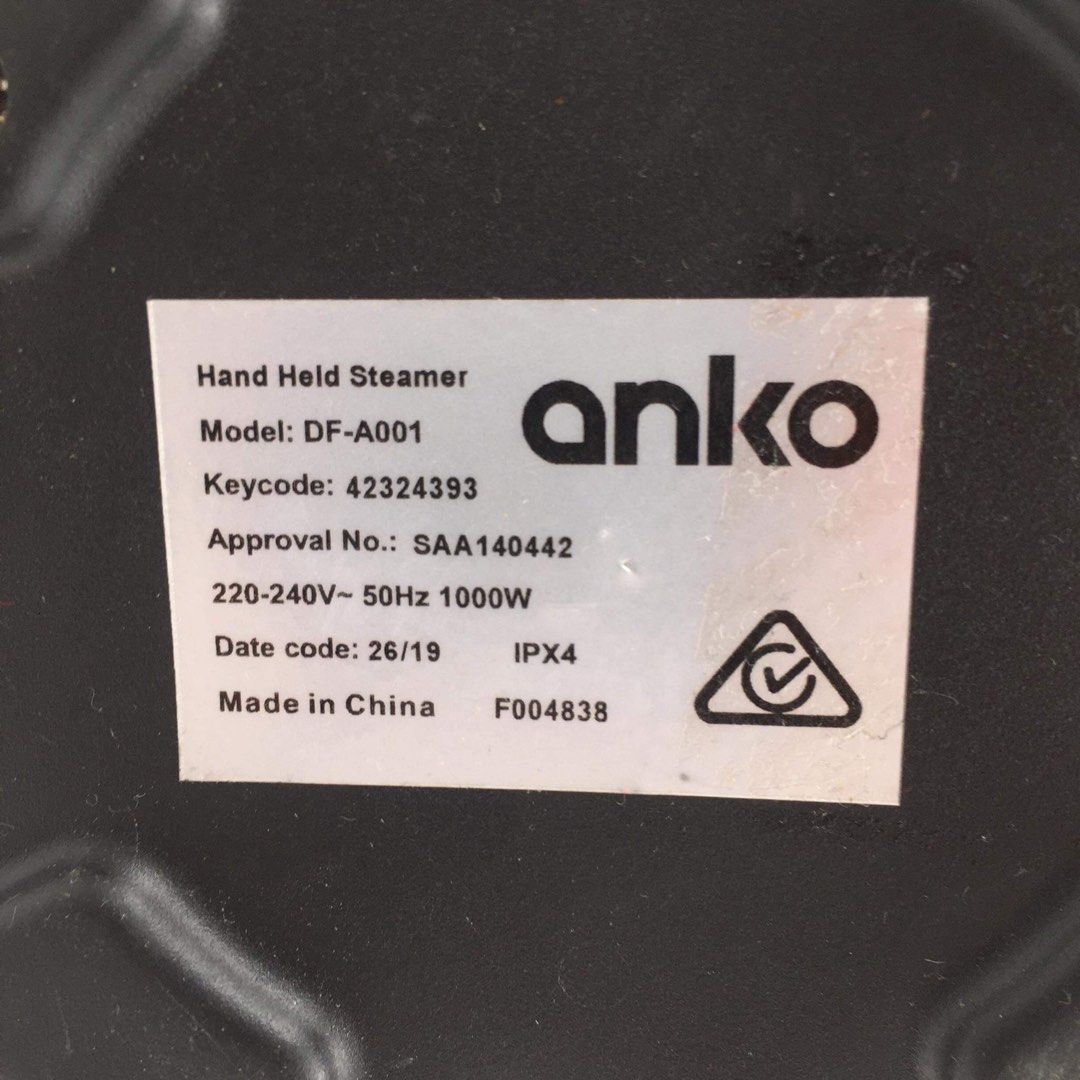 ANKO DF-A001 Handheld Steamer 220volts, TV & Home Appliances, Other ...