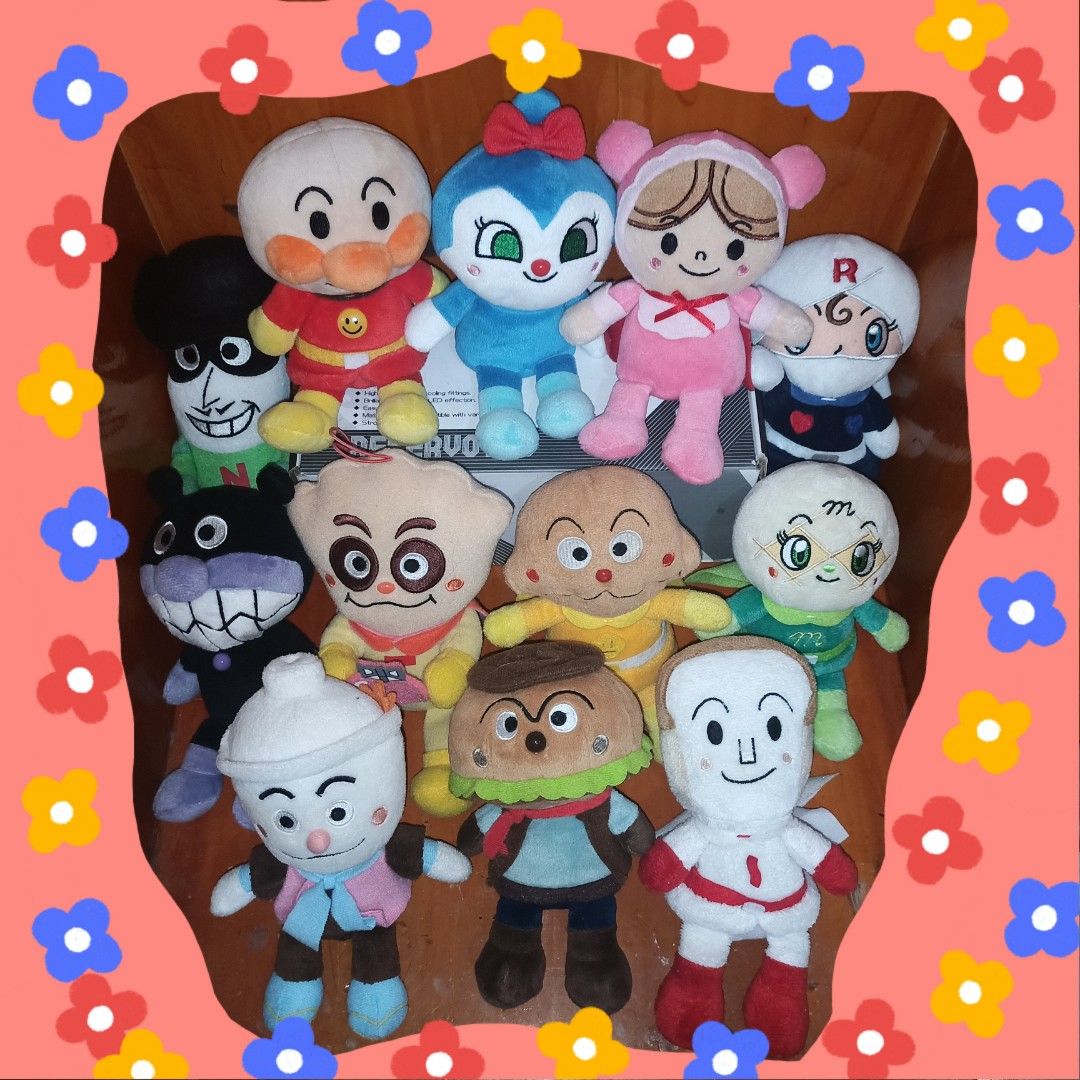 Anpanman Characters Plush Bundle (Set of 12), Hobbies & Toys, Toys ...