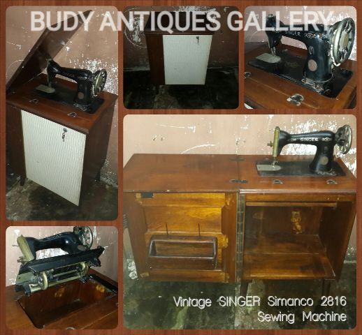 Antique Singer Simanco 2816 England Sewing Machine (Istimewa), Antik ...