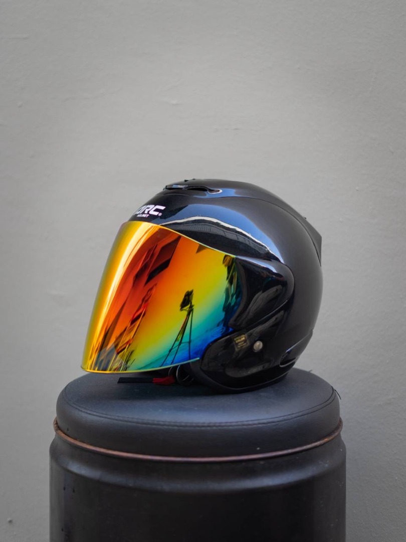 ARC RITZ HELMET MODERN BLACK, Motorcycles, Motorcycle Accessories on ...