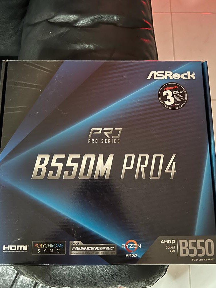 Asrock B550M PRO 4 Motherboard, Computers & Tech, Parts & Accessories ...