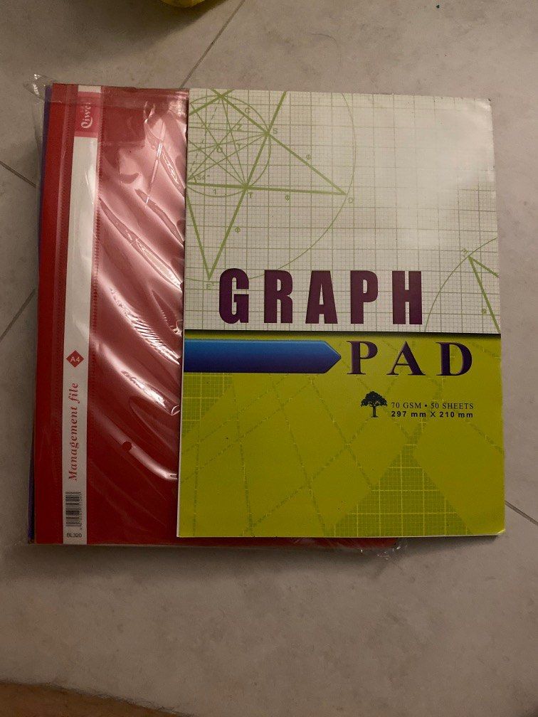 Assorted files and Graph Paper, Hobbies & Toys, Stationery & Craft ...