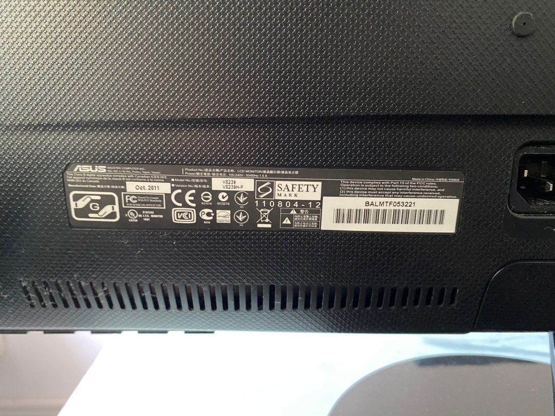 Asus Monitor PC, Computers & Tech, Parts & Accessories, Monitor Screens ...