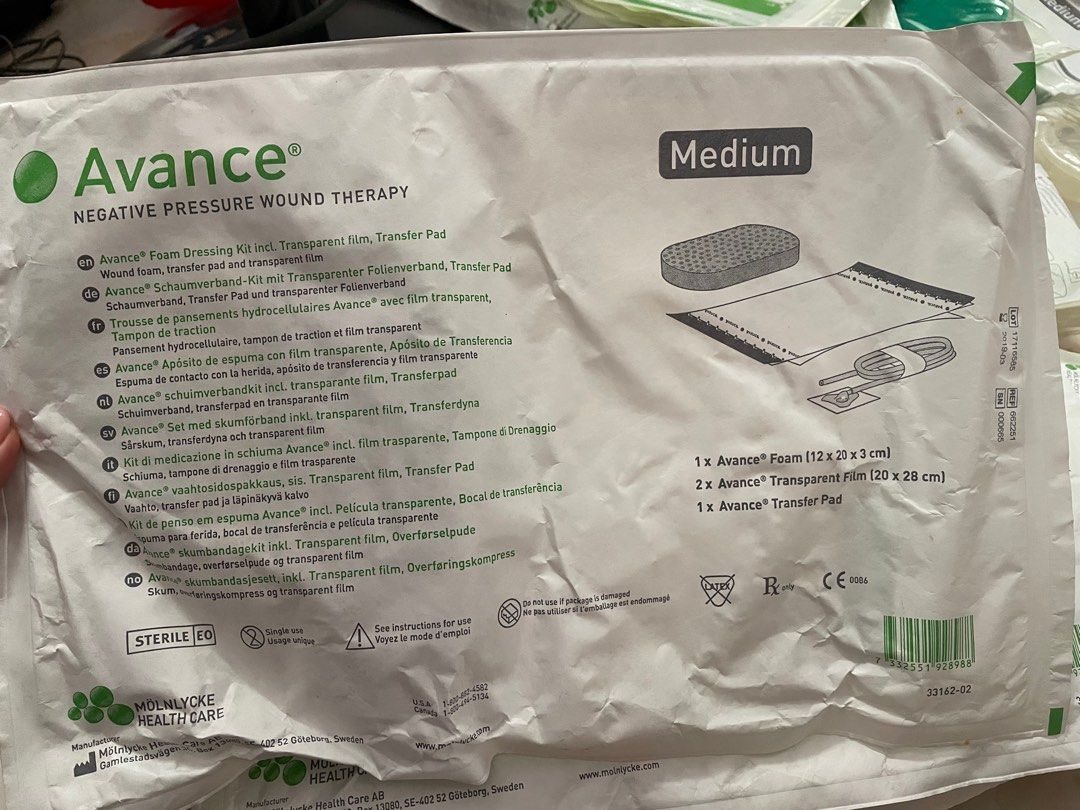 Avance negative pressure wound therapy, Health & Nutrition, Assistive ...