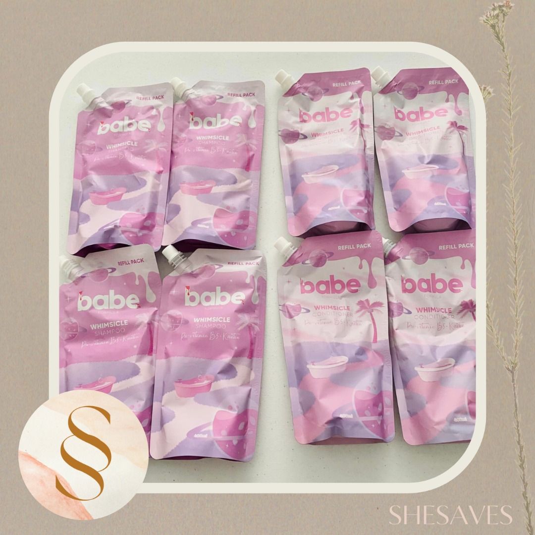 Babe Formula Bonbon Whimsicle 400ml Refill Pouches Shampoo Conditioner ...
