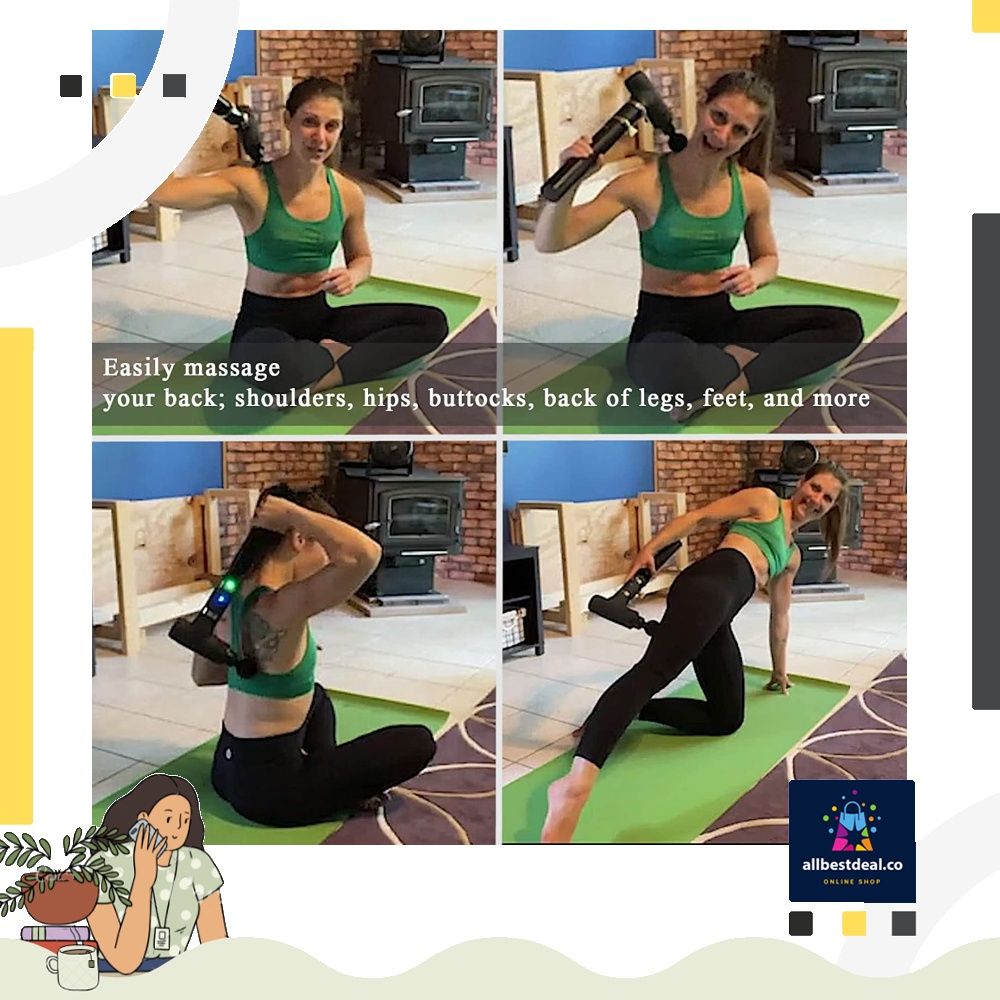 Back Massage Gun Extension Holder Handle Hand Mount Arm Rod Hilt for ...