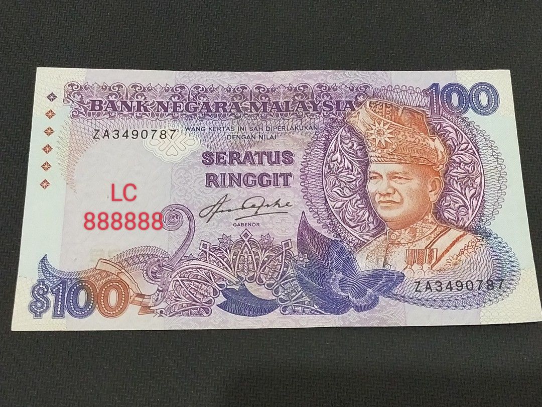 Banknote Malaysia 5th Series Rm 100, Hobbies & Toys, Collectibles & Memorabilia, Currency on ...
