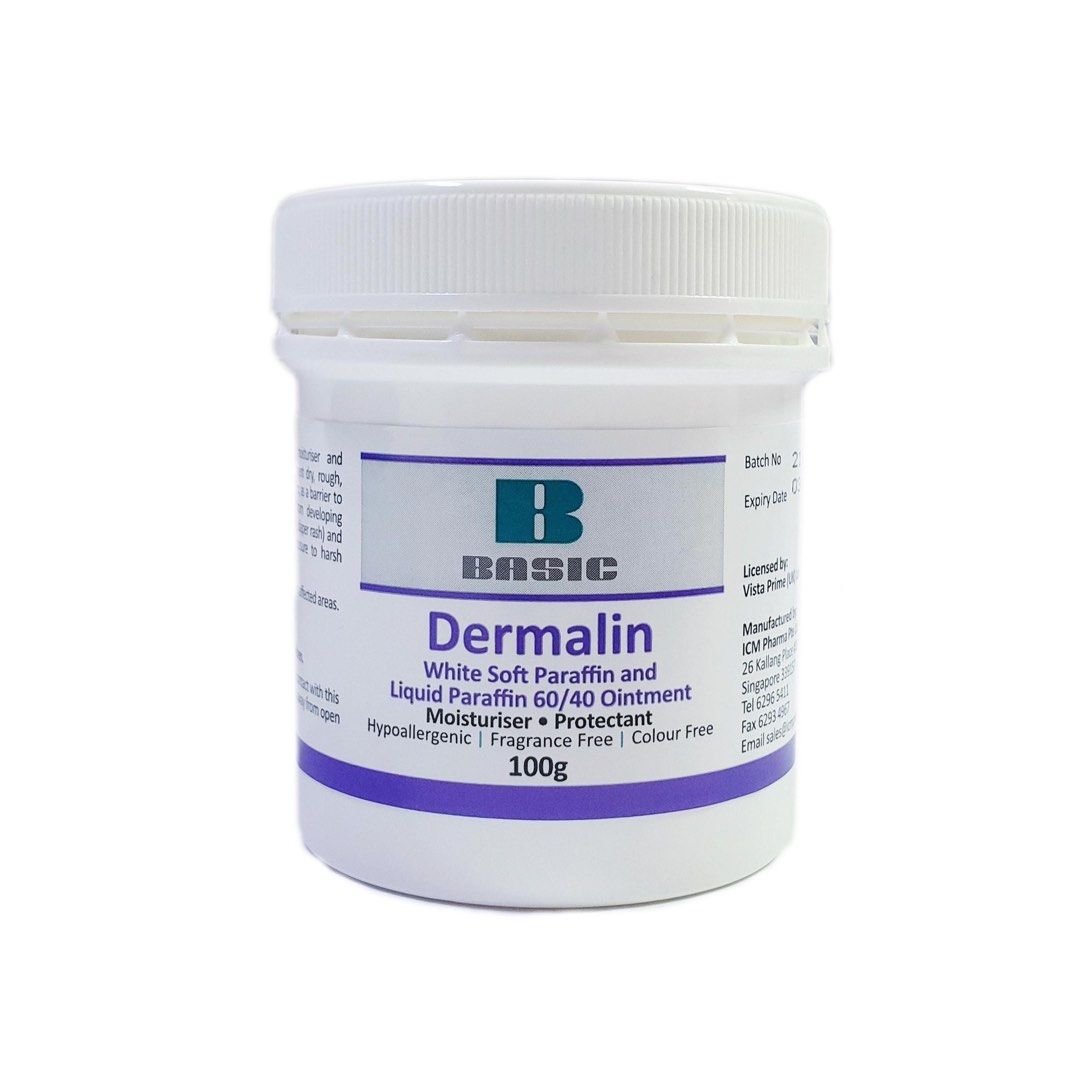 BASIC Dermalin White Soft Paraffin 60/40, Health & Nutrition, Medical ...