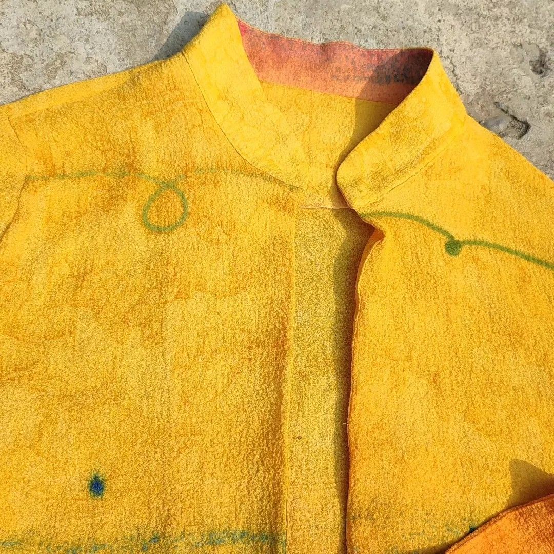 Brandless Color Splash Open Collar Textured Jacket., Women's Fashion ...