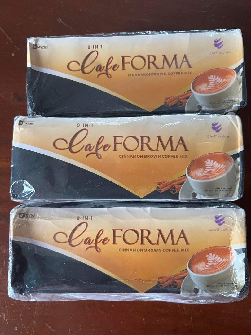 Cafe Forma 9 in 1 cinnamon brown coffee mix 280 pesos per box 3 boxes ...
