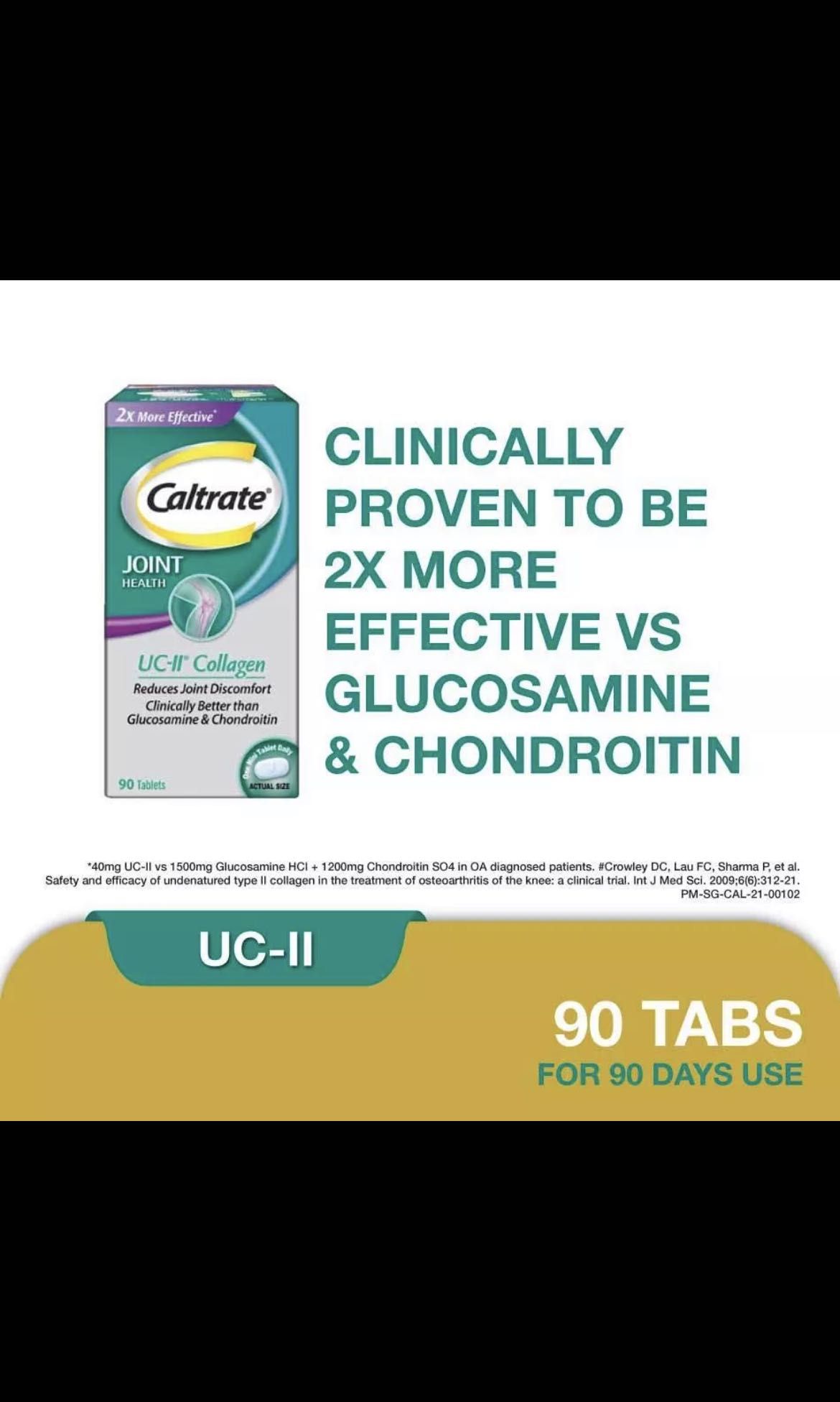 CALTRATE Joint Health UC-II Collagen Supplement, 2X more effective and Reduce joint discomfort ...