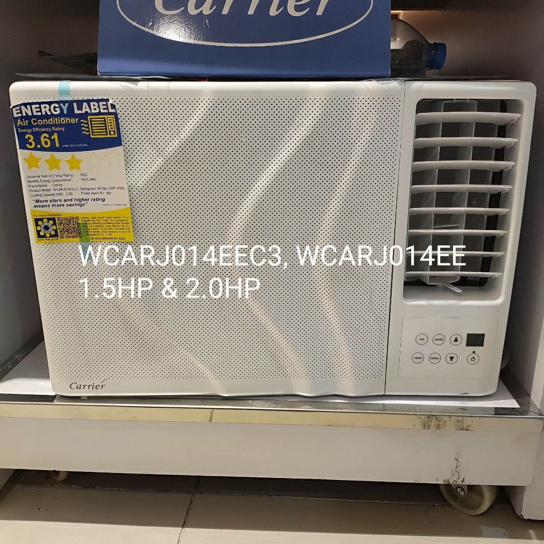 Carrier Window Type Inverter, TV & Home Appliances, Air Conditioning ...