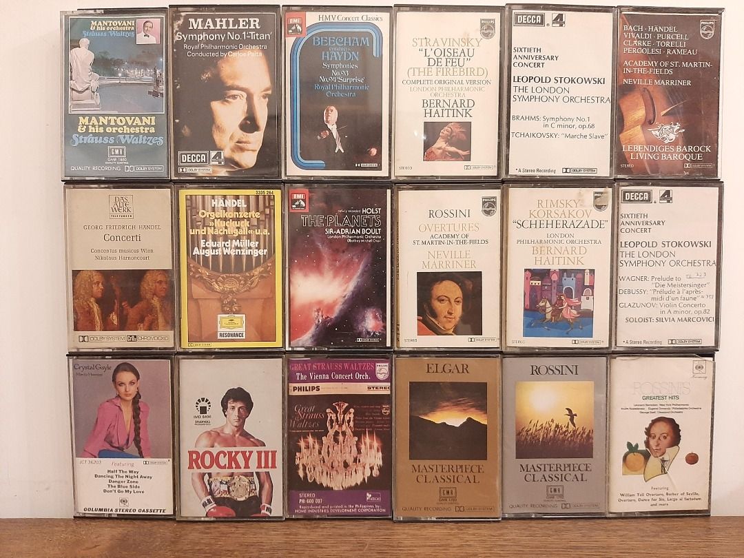 Cassettes (assorted), mostly classical, stored with care since the ...