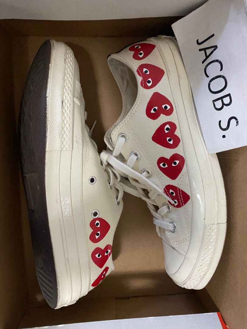 Converse x CDG Multiple Hearts on Carousell