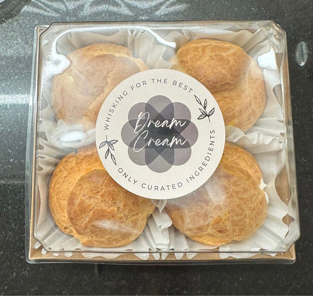 Cream Puffs [Vanilla/Matcha/Mix] (Box of 4), Food & Drinks, Homemade ...