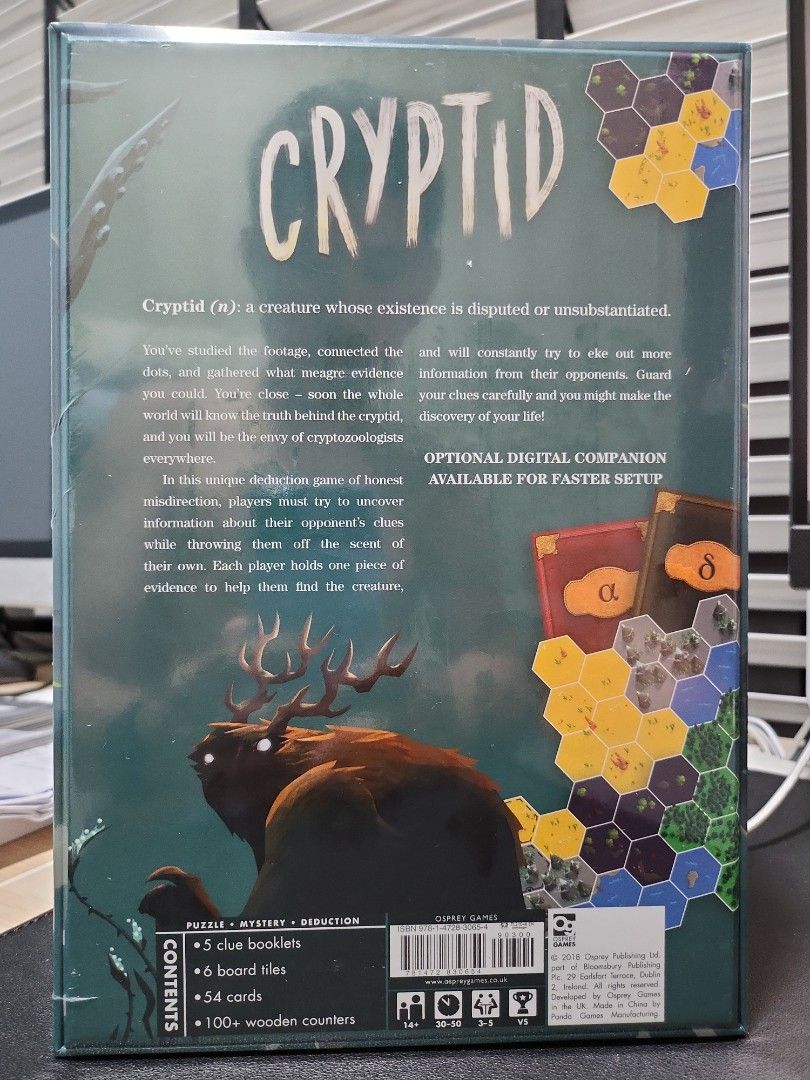 Cryptid Board Game, Hobbies & Toys, Toys & Games on Carousell