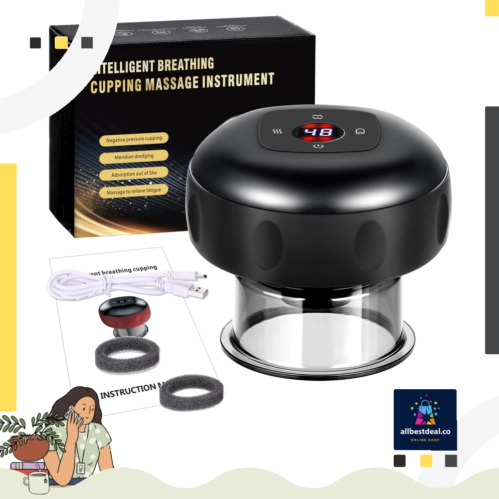 Cupping Therapy Set 4 in 1 Cupping Set with 12 Massage Mode Electric ...