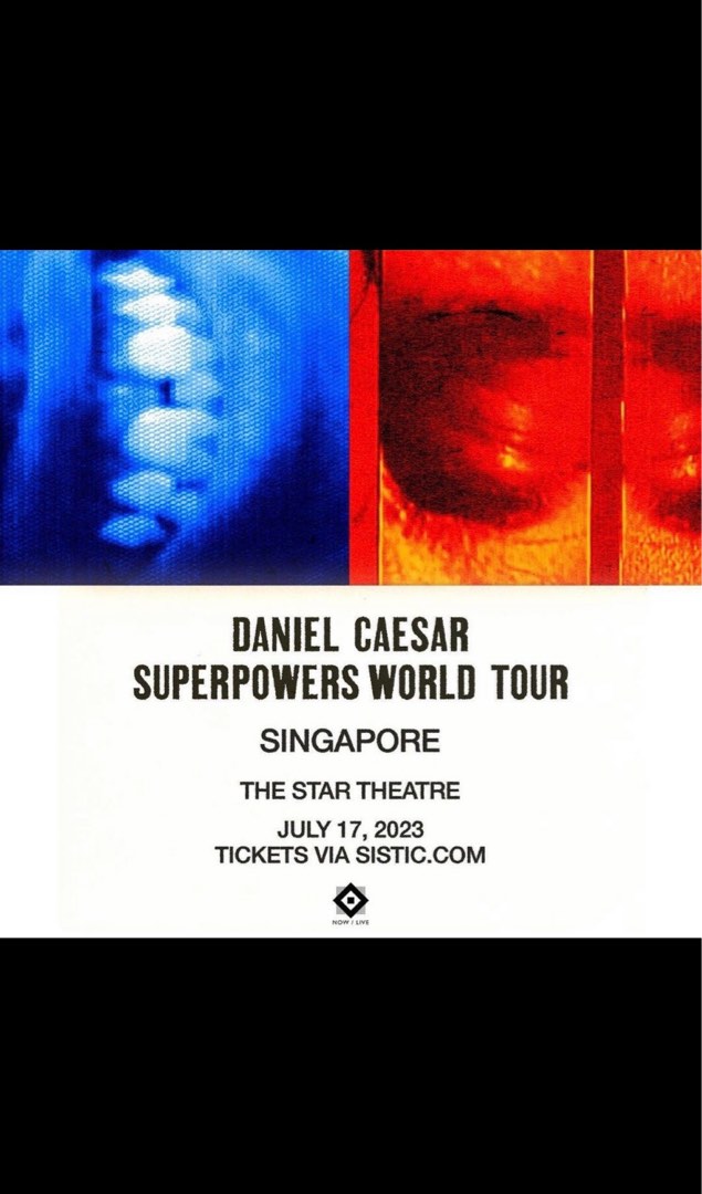 1 x CAT 1 Daniel Caesar Concert Tickets, Tickets & Vouchers, Event ...