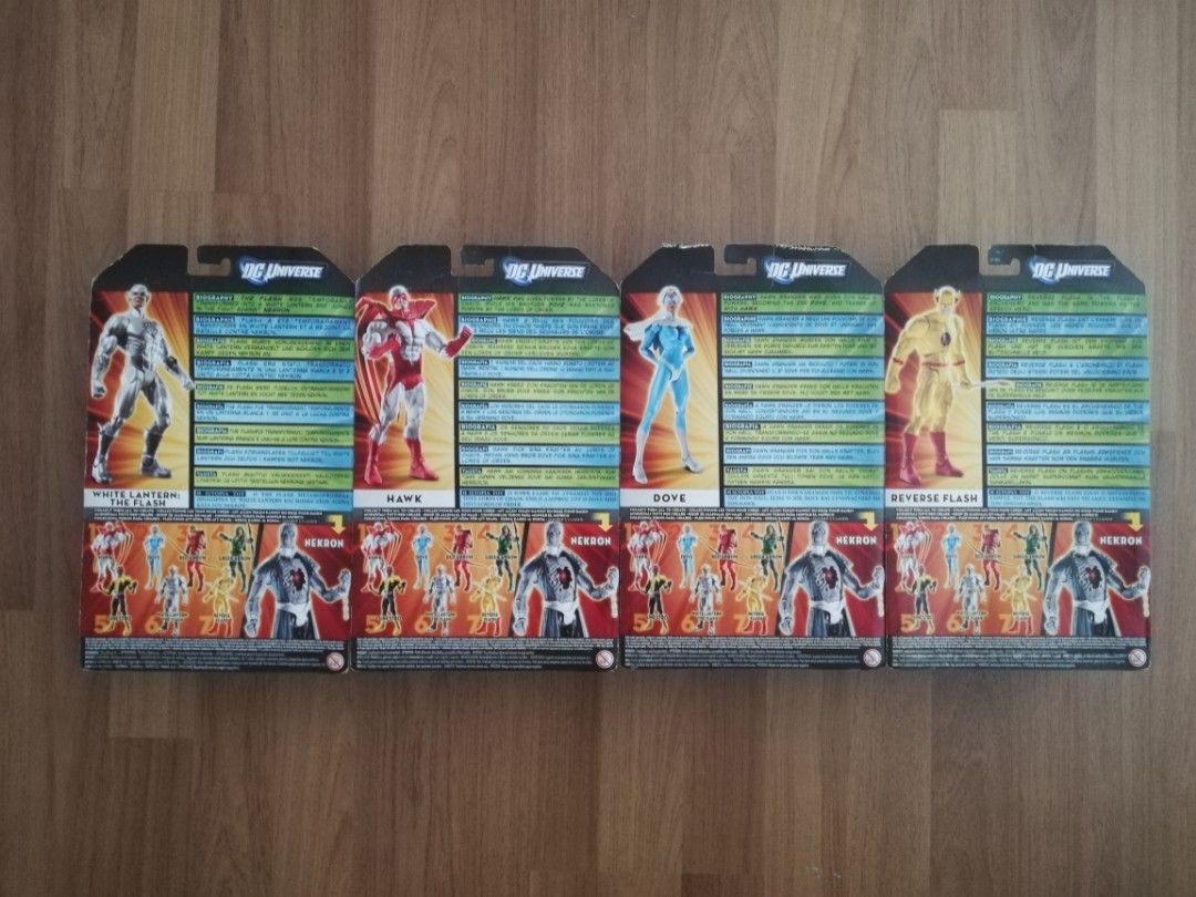 DC Universe Classics HAWK, DOVE, REVERSE FLASH, WHITE LANTERN FLASH, Hobbies & Toys, Toys ...