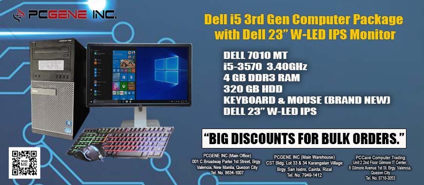 Dell i5 3rd Gen Computer Package with Dell 23" W-LED IPS Monitor on ...