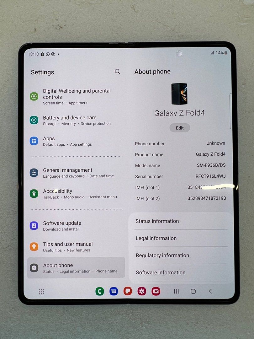 [DEMO SET] SAMSUNG GALAXY Z FOLD 4 12GB RAM + 256GB ROM, Mobile Phones ...