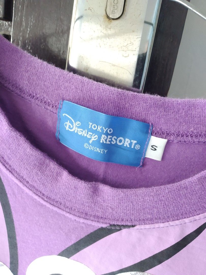 Disney Kaos Ungu, Fesyen Wanita, Pakaian Wanita, Atasan di Carousell