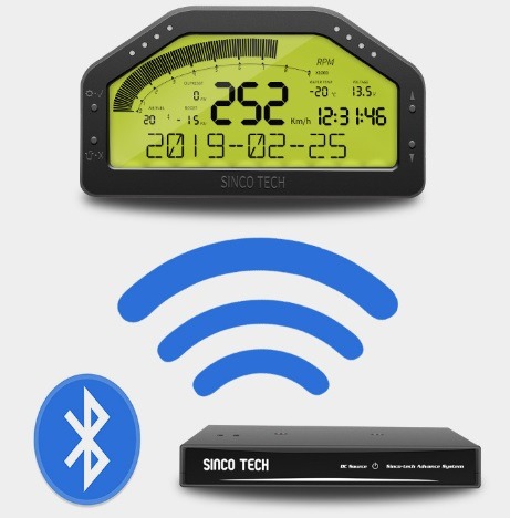 DO904 SINCO TECH Race Car Display Sensor Kit Gauge Meter LCD Screen ...