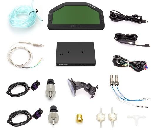 DO904 SINCO TECH Race Car Display Sensor Kit Gauge Meter LCD Screen ...