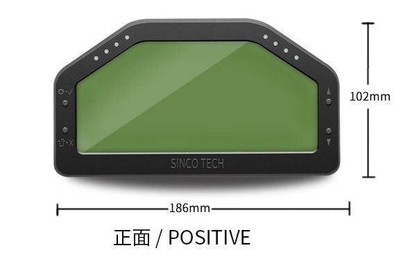 DO904 SINCO TECH Race Car Display Sensor Kit Gauge Meter LCD Screen ...