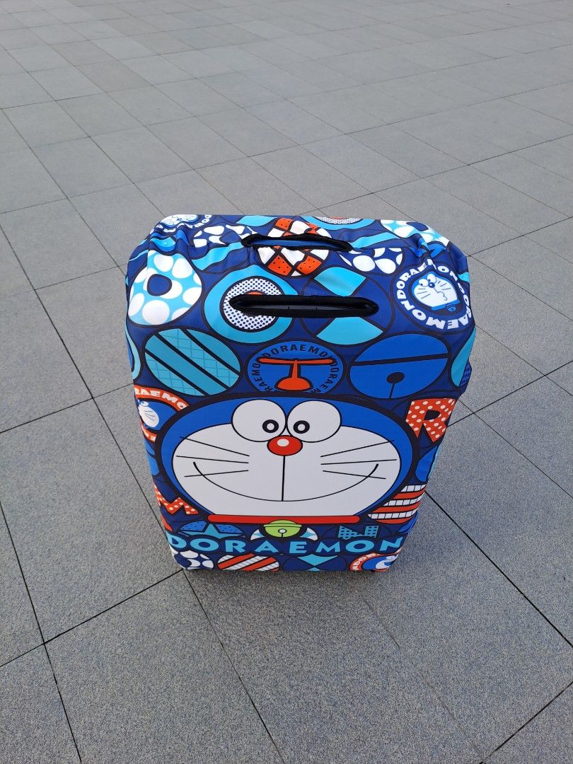 Doraemon Luggage suitcase protector with zip and buckle. As New ...
