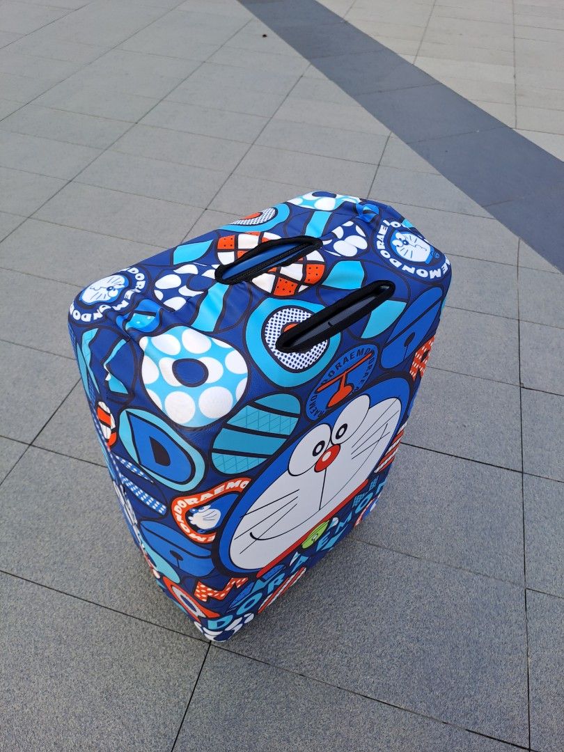 Doraemon Luggage suitcase protector with zip and buckle. As New ...