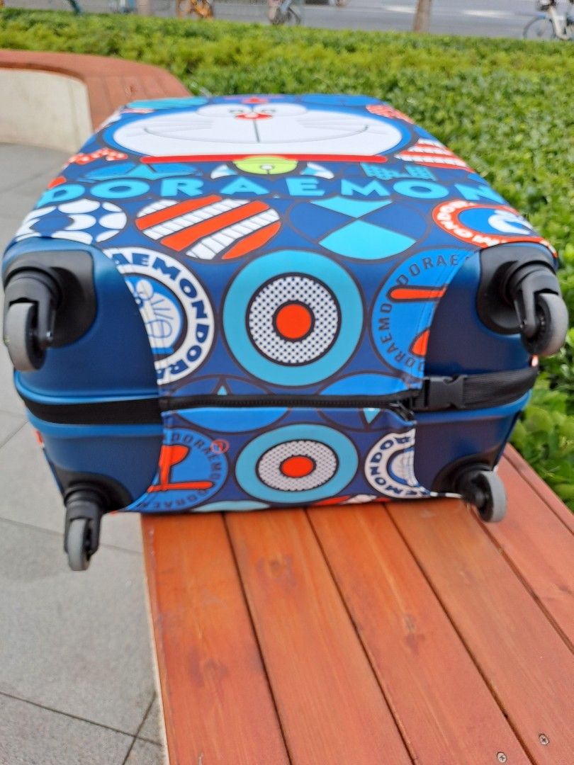 Doraemon Luggage suitcase protector with zip and buckle. As New ...