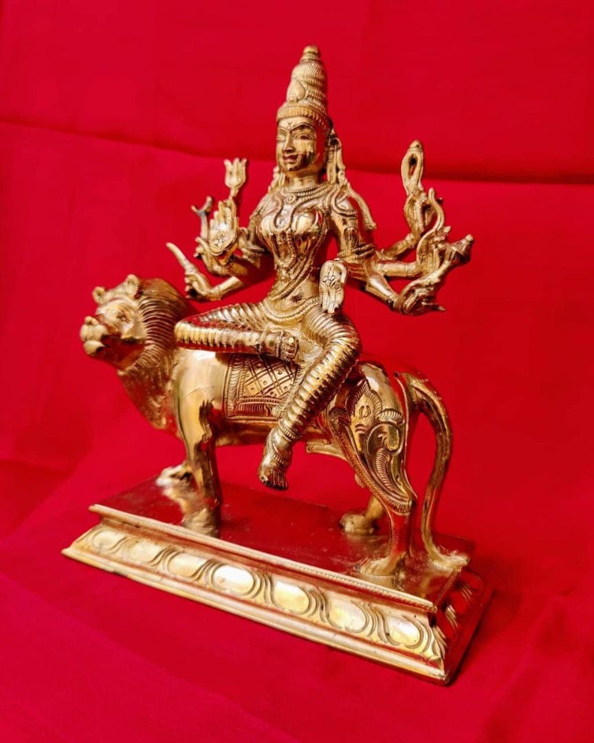 Durgai Amman Durga Devi Amman Panchaloka Statue, Hobbies & Toys ...