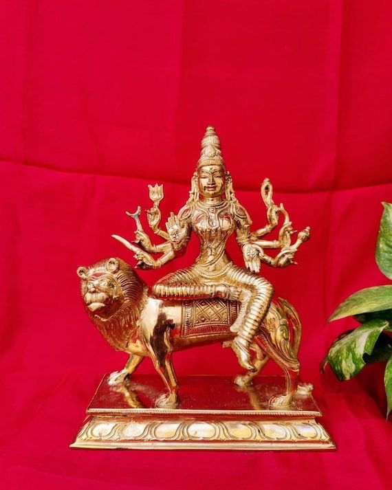 Durgai Amman Durga Devi Amman Panchaloka Statue, Hobbies & Toys, Religious Items on Carousell