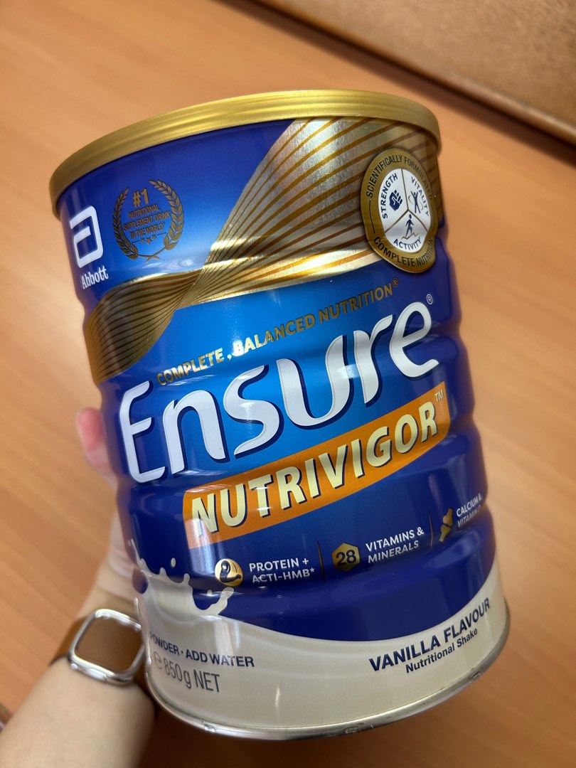 Ensure Nutrivigor Vanilla 850g, Health & Nutrition, Health Supplements, Vitamins & Supplements ...