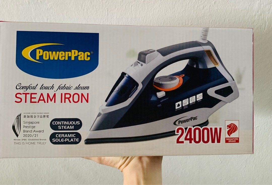(Free delivery) PowerPac steam iron 2400w, TV & Home Appliances, Irons ...