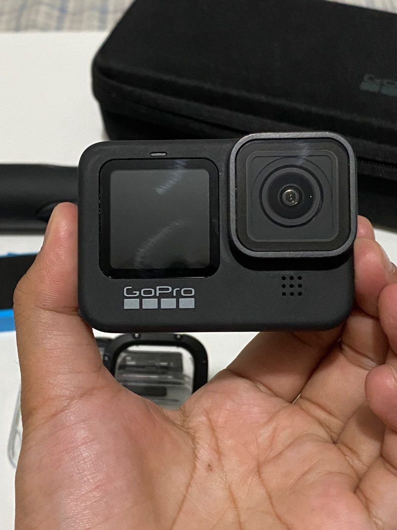 GoPro Hero 9 with accessories, Photography, Video Cameras on Carousell