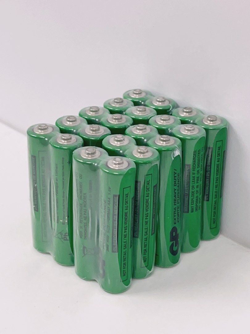 GP Extra Heavy Duty Carbon Zinc Battery AA / AAA, 20 pcs, Photography ...