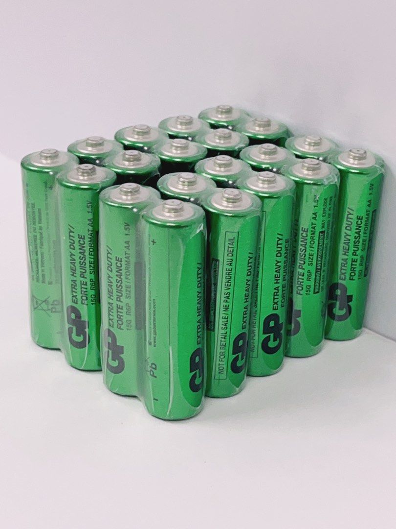 GP Extra Heavy Duty Carbon Zinc Battery AA / AAA, 20 pcs, Photography, Photography Accessories ...