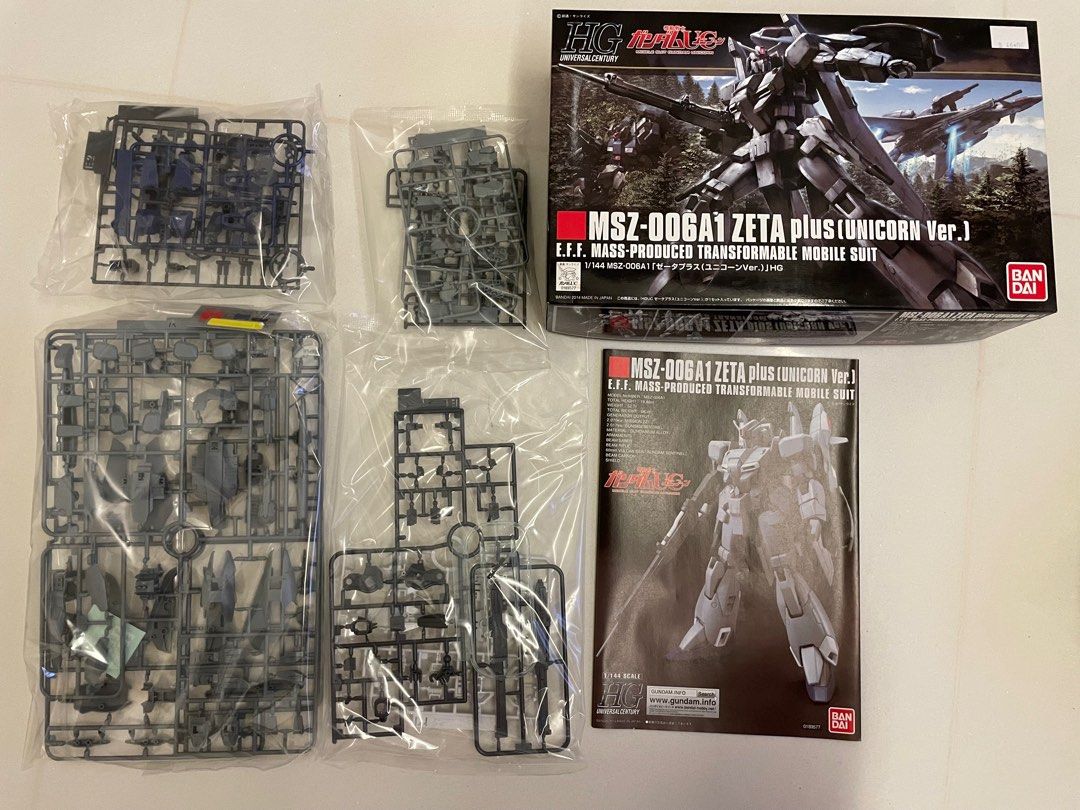 Gundam HGUC Zeta Plus 1/144, Hobbies & Toys, Toys & Games on Carousell