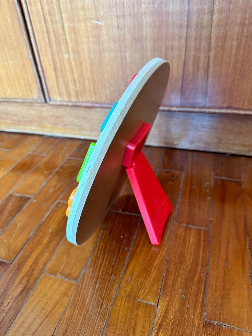 Hape Educational clock toy, Babies & Kids, Infant Playtime on Carousell