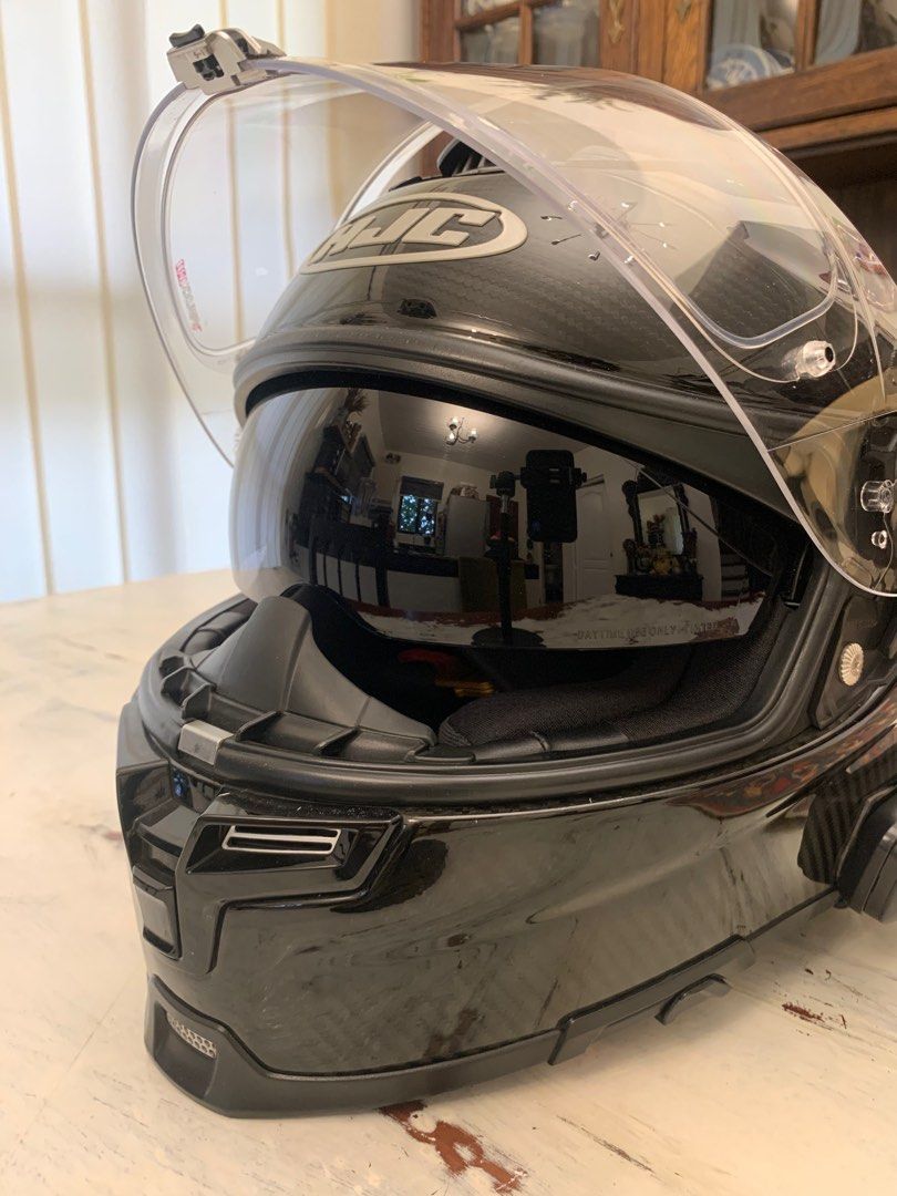 Helmet HJC RPHA 70 Carbon with Cardo, Motorbikes, Motorbike Parts ...