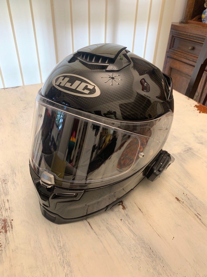 Helmet HJC RPHA 70 Carbon with Cardo, Motorbikes, Motorbike Parts ...