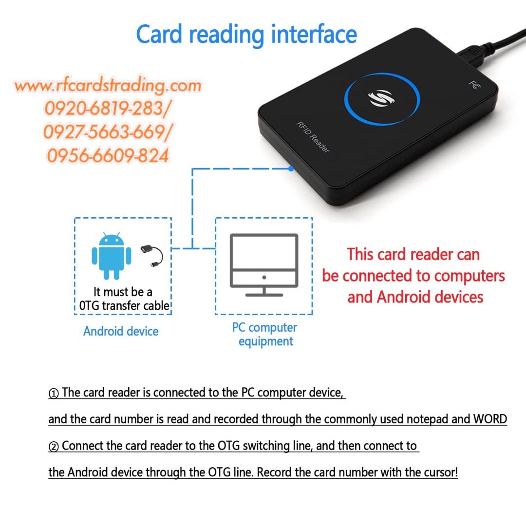 High quality 13.56MHZ Desktop Contactless NFC Smart Card Reader Writer ...